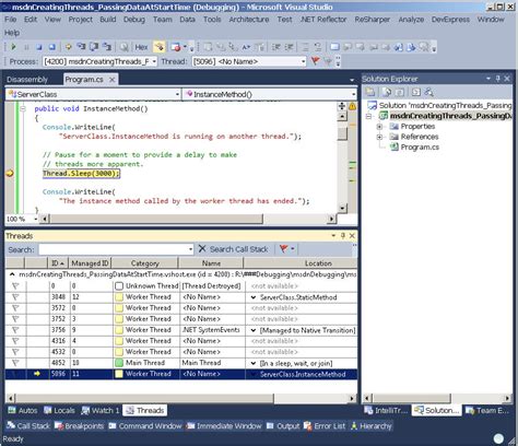 Image result for How to Show Map of Thread Visual Studio