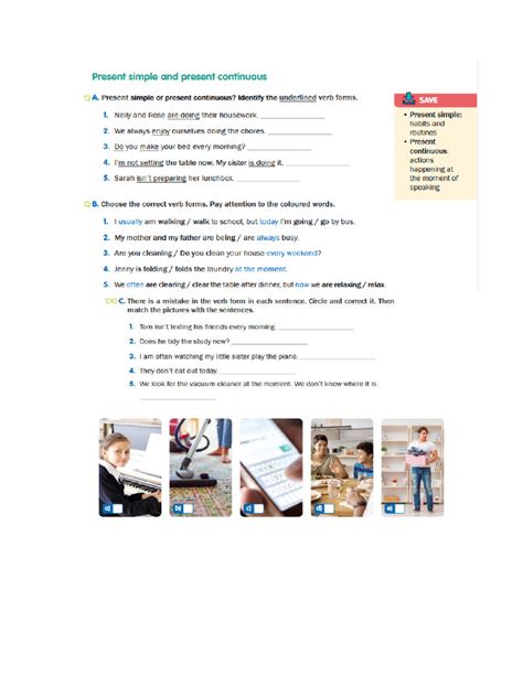 Image result for Ex Present Simple Continuous