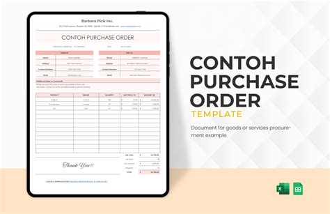Image result for Purchase Order Sheet Example