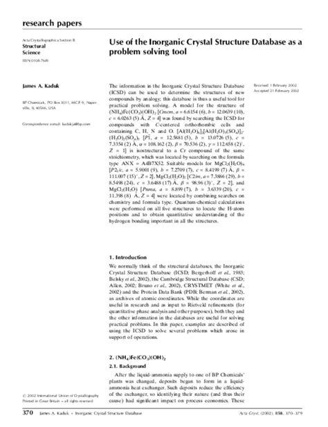 Image result for Crystal Database