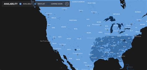 Image result for Current Starlink Coverage Map