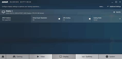 Image result for AMD Software Display Settings