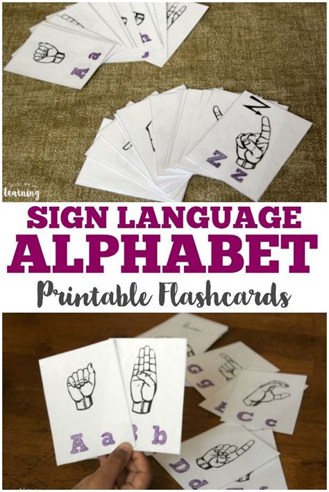 Image result for Sign Language Alphabet Cards