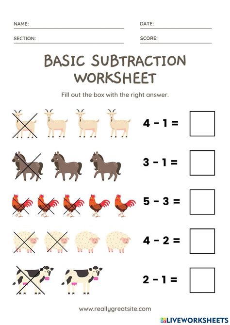 Image result for Simple Subtraction