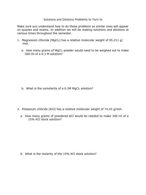 Image result for Dilution Math Problem