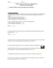 Image result for Human Genetics Worksheet Answers