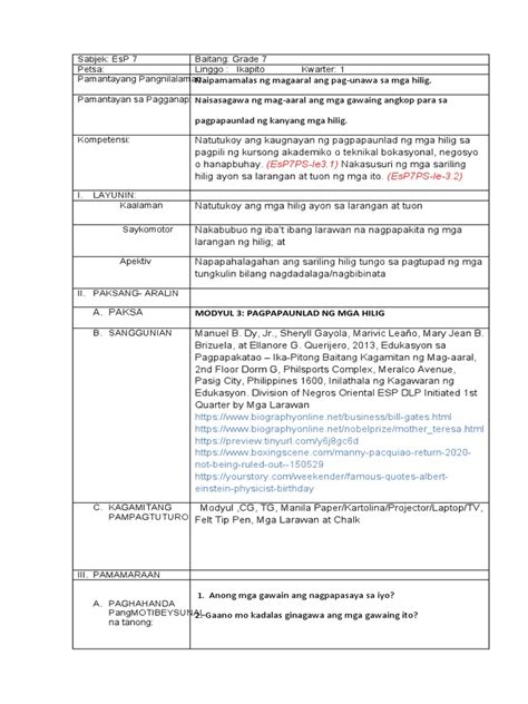 Image result for A Lesson Plan On Module One Lesson One 7th Form