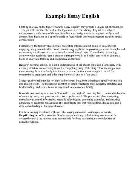 Image result for English Essay Writing Examples