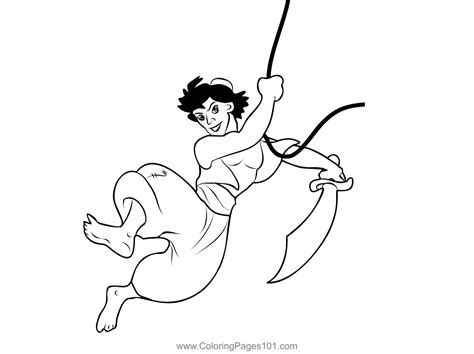 Image result for Aladdin Coloring Pages