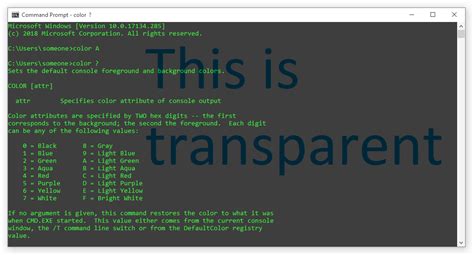 Image result for Cmd Color Command