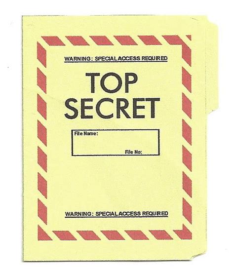 Image result for Top Secret File Folder