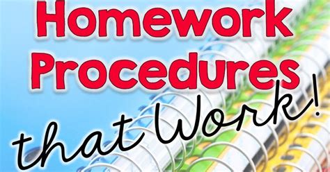 Image result for Homework Procedures