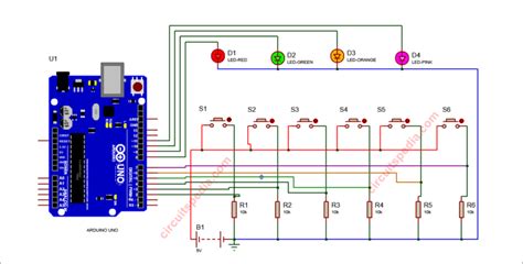 Image result for Code Block for 3 LED with One Button