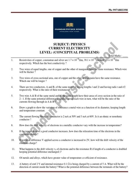 Image result for Electric Current Problems