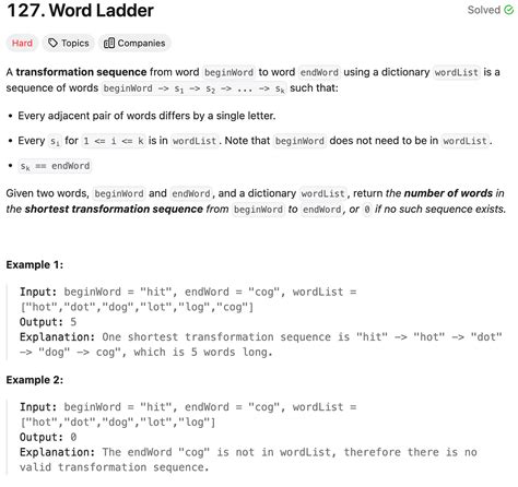 Image result for Word Ladder LeetCode