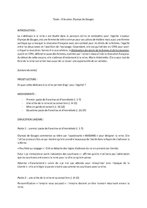 Image result for A La Reine Olympe De Gouges