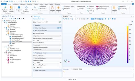 Image result for Light Intensity Distribution COMSOL Multiphysics
