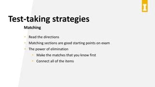 Image result for Test-Taking Strategies Matching Activity