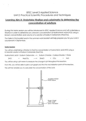 Image result for BTEC Applied Science Transition Work