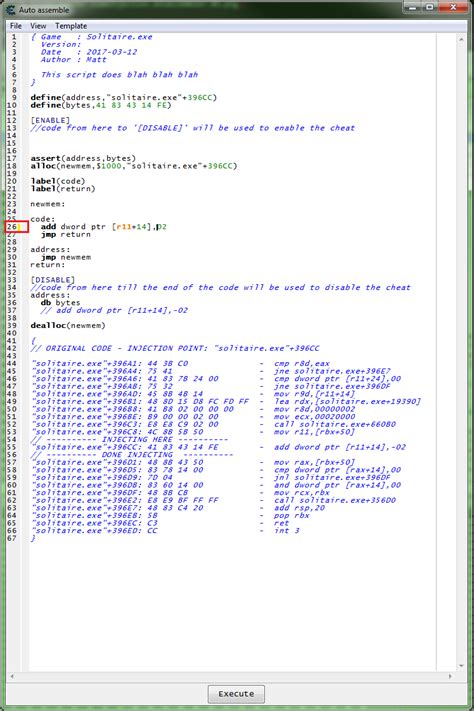Image result for Cheat Engine Code Injection Dishonored