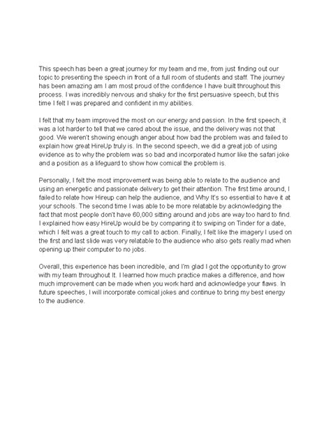 Image result for Example Speech for Reflection