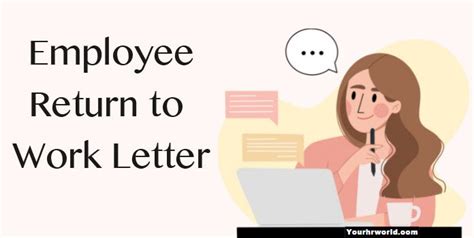 Image result for Return to Work Letter Format