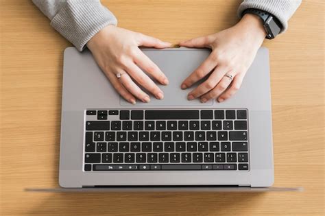 Image result for Woman Using Laptop Computer Top View