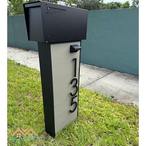 Image result for Custom House Numbers Mailbox