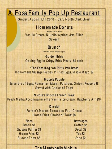 Image result for Pop Menu