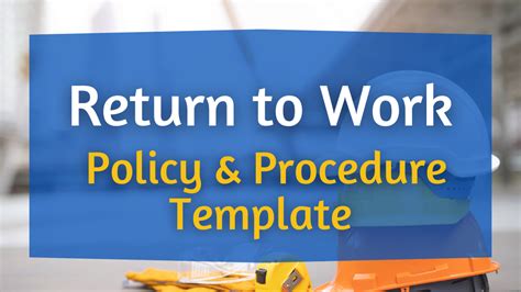 Image result for Return to Work Policy Examples