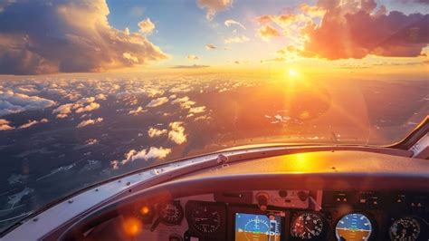 Image result for Sunset Cockpit View