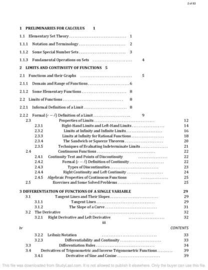 Image result for Calculus 1 Notes