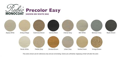 Image result for Rubio Monocoat Color Chart
