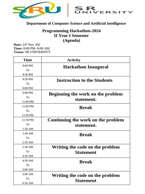 Image result for Hackathon Process and Agenda Example