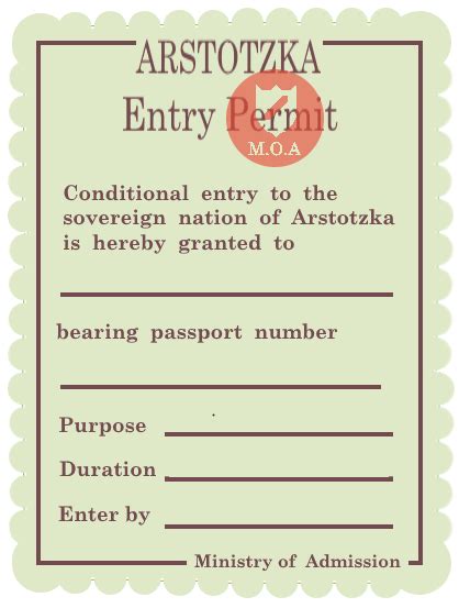 Image result for Simple Entry Permit
