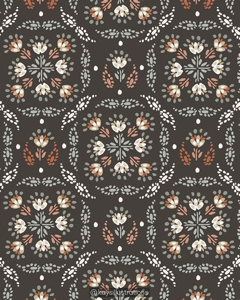 Image result for African Flower Motif Pattern