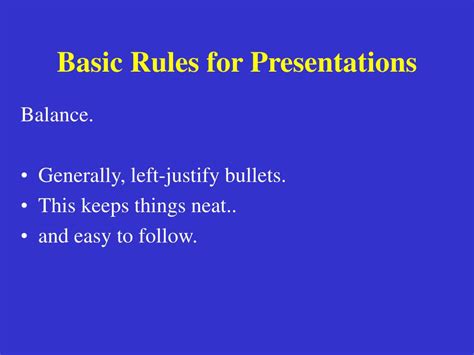 Image result for Basic Rules On PowerPoint Slides