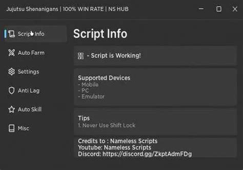 Image result for Jujutsu Shenanigans GUI Script
