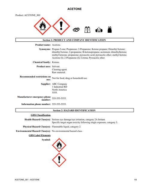 Image result for SDS Format