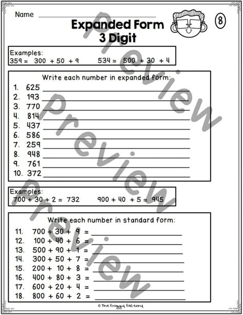 Image result for Place Value 3-Digit Numbers Worksheets