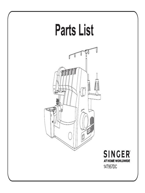 Image result for Singer Sewing Machine Parts List