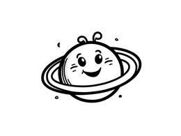 Image result for Saturn Drawing Easy Coloring