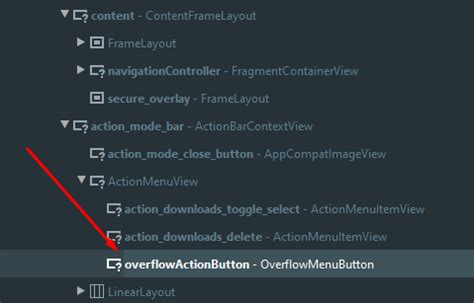 Image result for Overflow Menu Android Studio