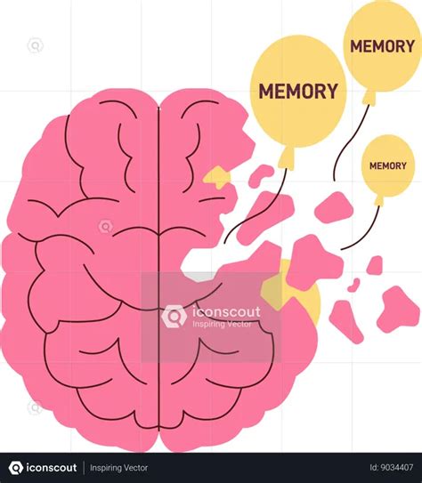 Memory Loss From Human Brain Illustration - Free Download People ...
