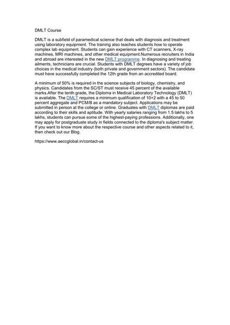 Image result for Dmlt Course Basic Knowledge