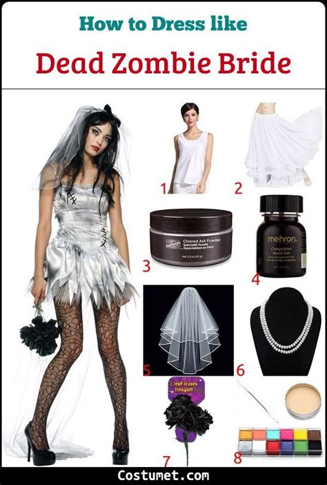 Image result for Dead Bride Costume