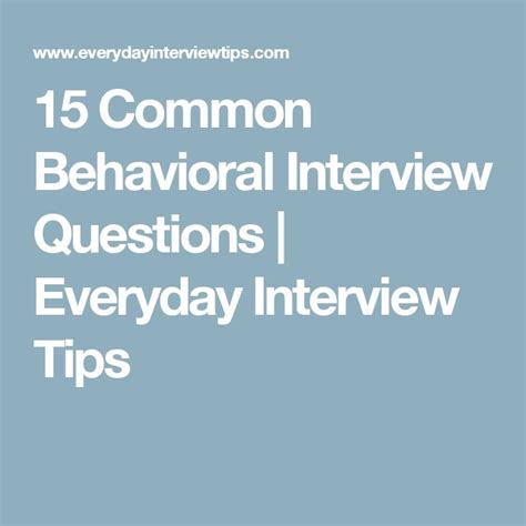 Image result for Behavioral Job Interview Questions