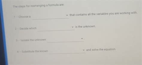 Image result for Rearranging Formula Tips