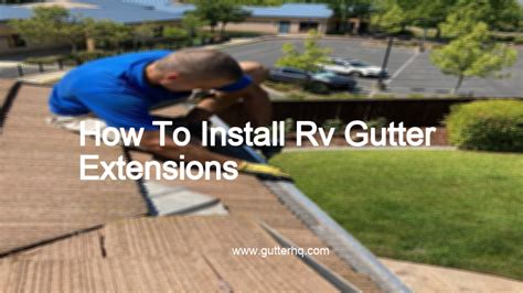Image result for RV Gutter Extensions Install