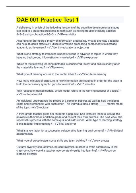 Image result for OAC Question One Model Answers PDF